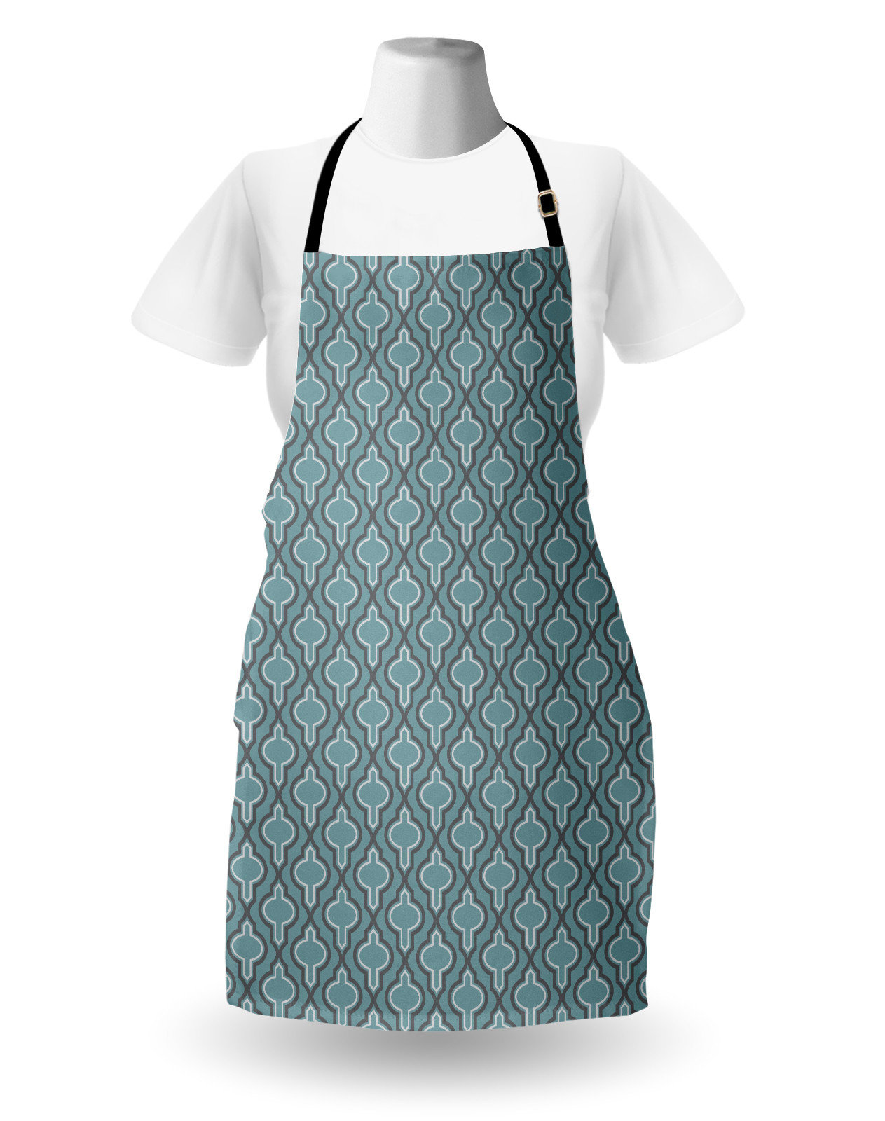 East Urban Home Turquoise Apron Unisex, Shapes Rounds, Adult Size ...