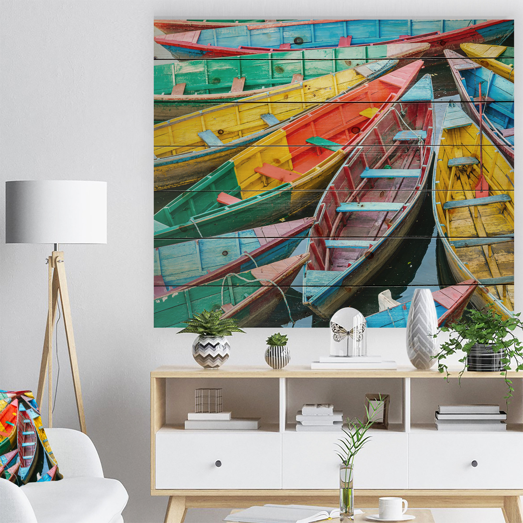 Breakwater Bay Rowing Boats On The Lake In Pokhara - Nautical & Coastal ...