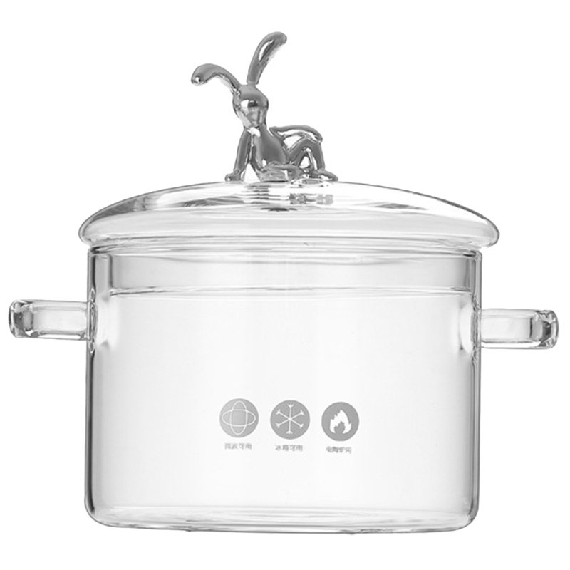 Ebern Designs Kitchen Glass Stew Pot Braised Kitchen Cookware Stove ...
