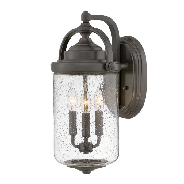 Hinkley Lighting Willoughby 3-Light Composite Outdoor Candle Wall Mount ...