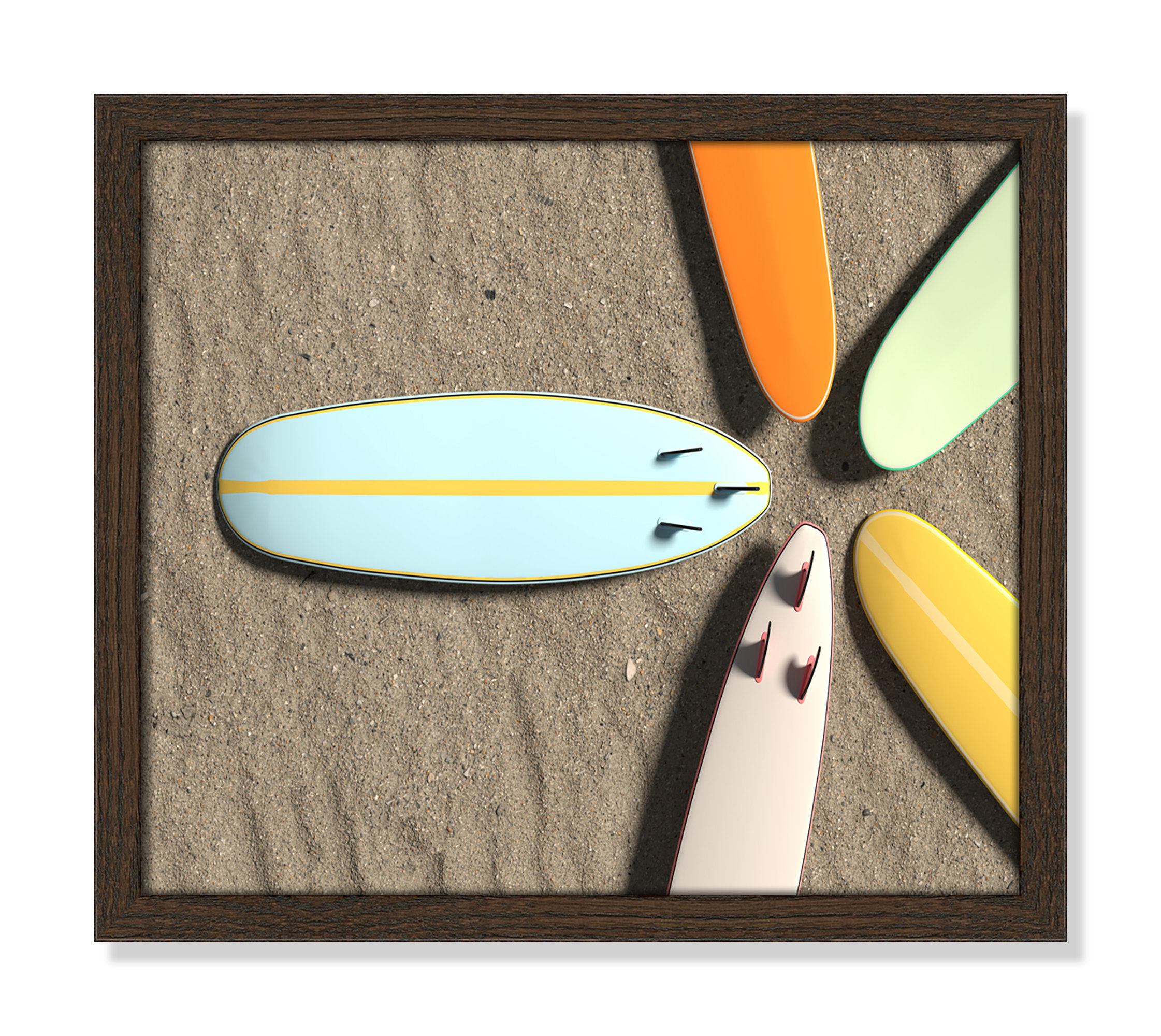 Casa Fine Arts Surf Circle Print by Alexander Mils - Wayfair Canada