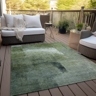 Abstract Green Area Rugs You'll Love | Wayfair