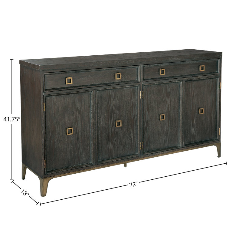 Brayden Studio® Hekman 72" Wide Buffet Cabinet, Edgewater Finish | Wayfair