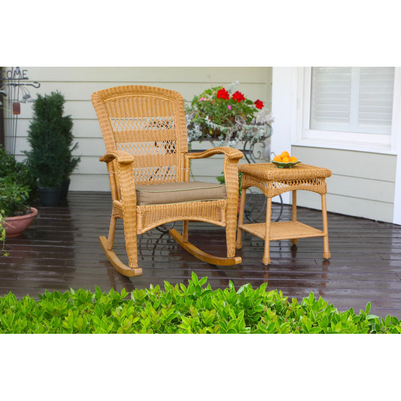 Tortuga Outdoor Portside Plantation 3 Piece Rocker Set & Reviews | Wayfair
