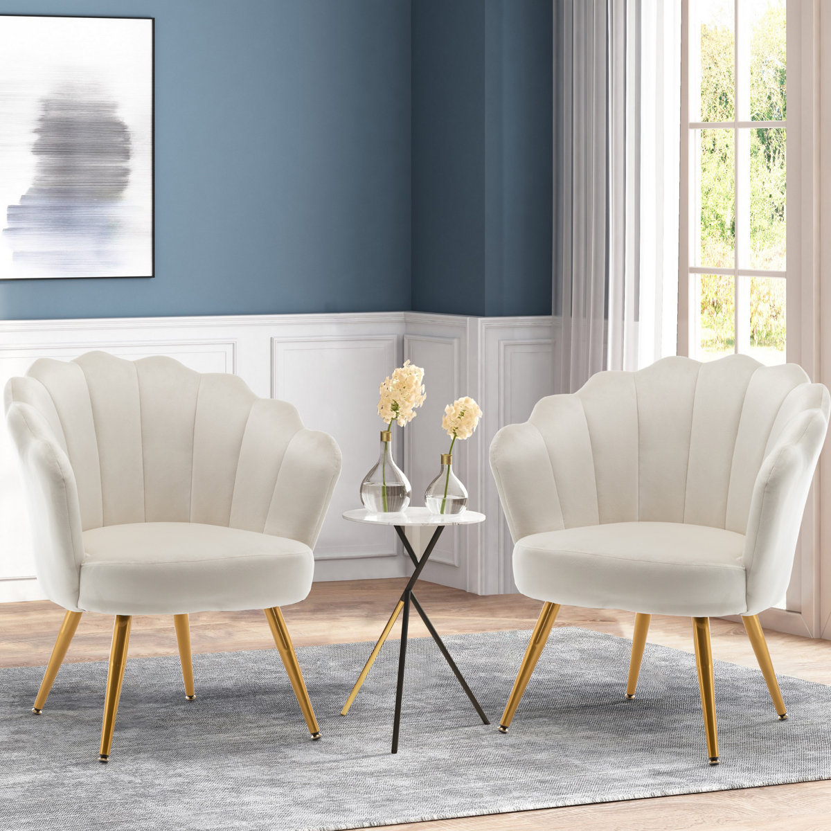Mercer41 21'' Wide Velvet Barrel Chair & Reviews | Wayfair