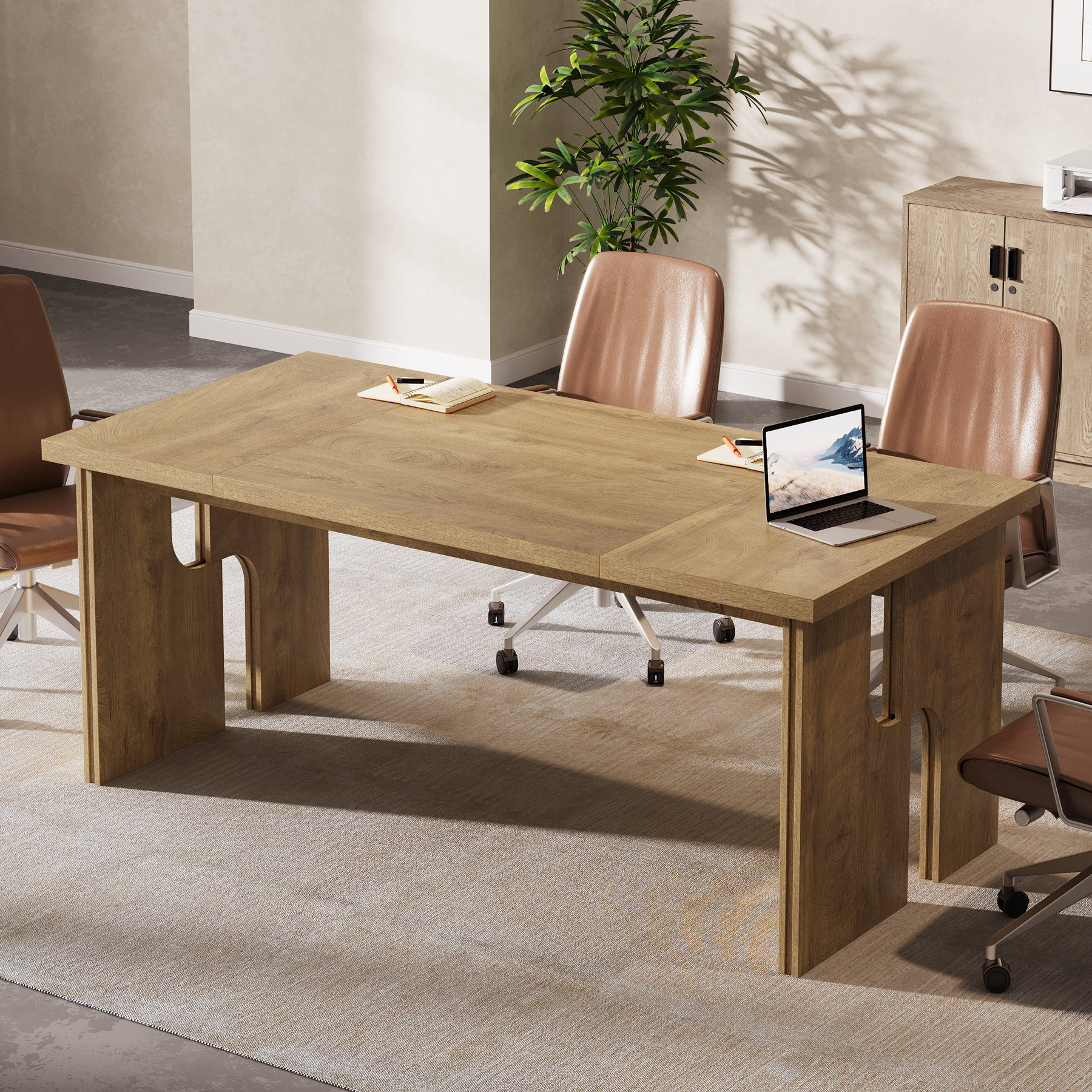 TribeSigns 63-inch Rectangular Conference Table For 4 - Wayfair Canada