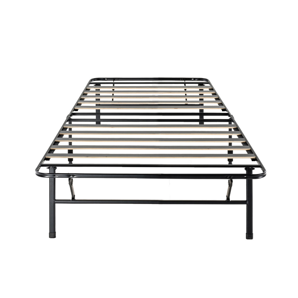 Ebern Designs Lianna Metal Smartbase Folding Platform Bed Frame ...