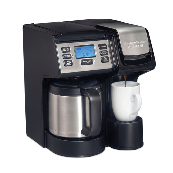 Hamilton Beach Flexbrew Trio Coffee Maker With 12 Cup Stainless Steel ...