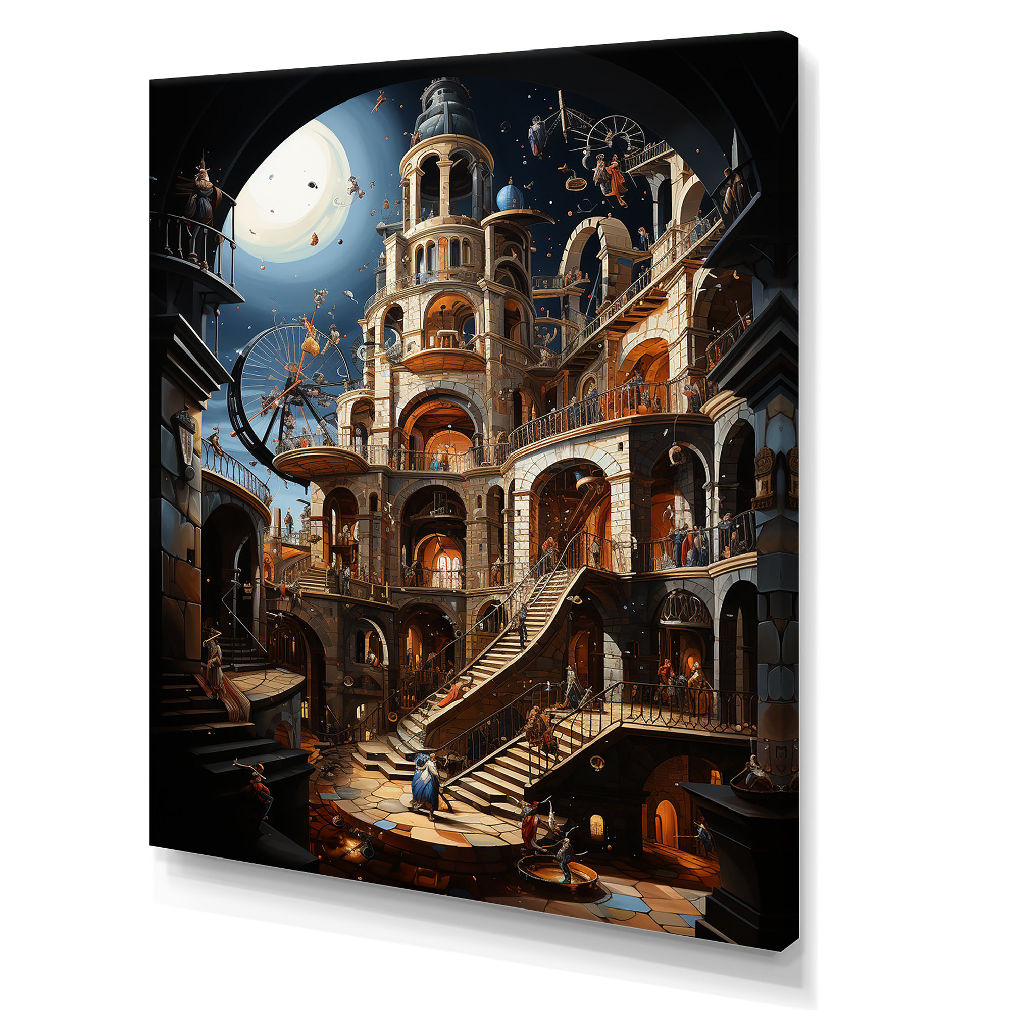 Winston Porter Diagrammatic Drawing Of A Castle I On Canvas Print | Wayfair