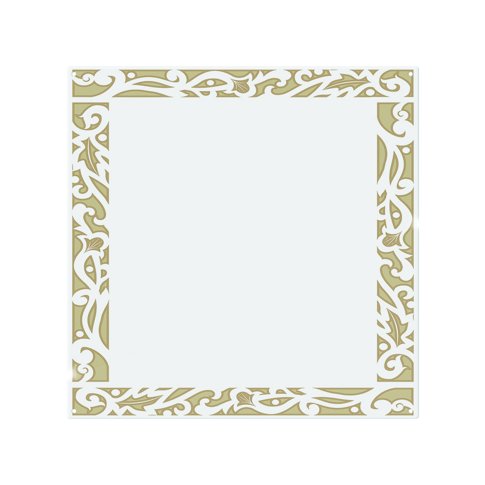 Ebern Designs Egyptian Hieroglyphs Golden Border Splash Back | Wayfair ...