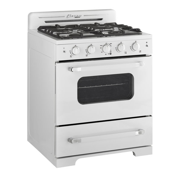 Unique Classic Retro 30" 4 burner 3.9 cu. ft. Freestanding Gas Range ...