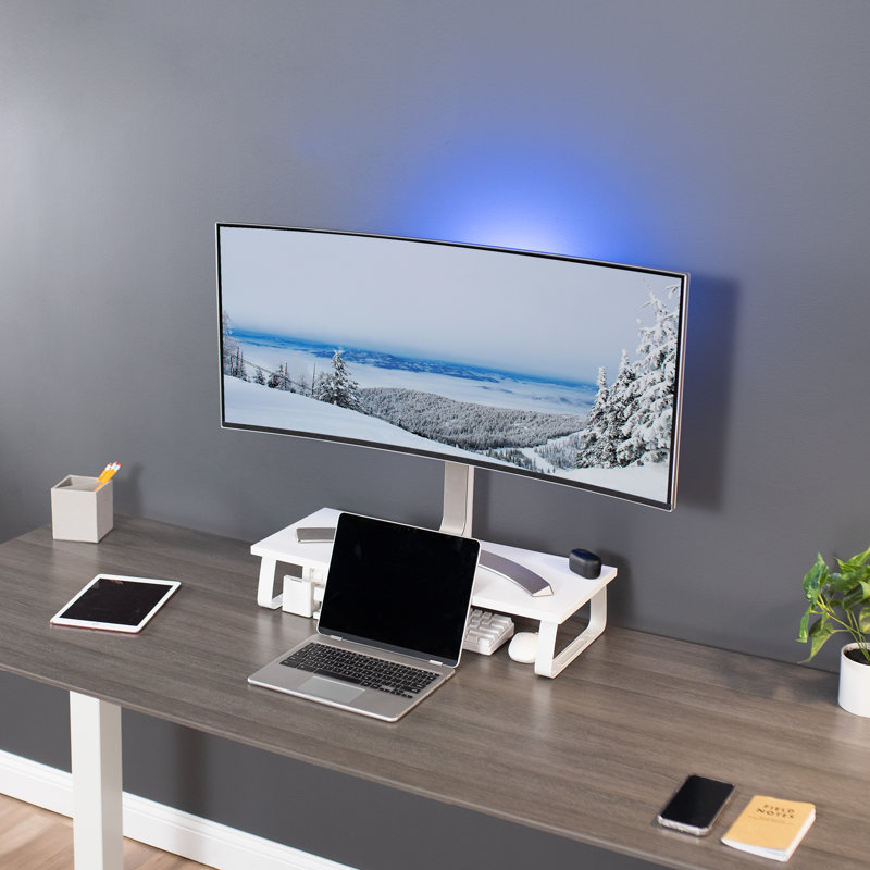 Vivo White Monitor Riser | Wayfair