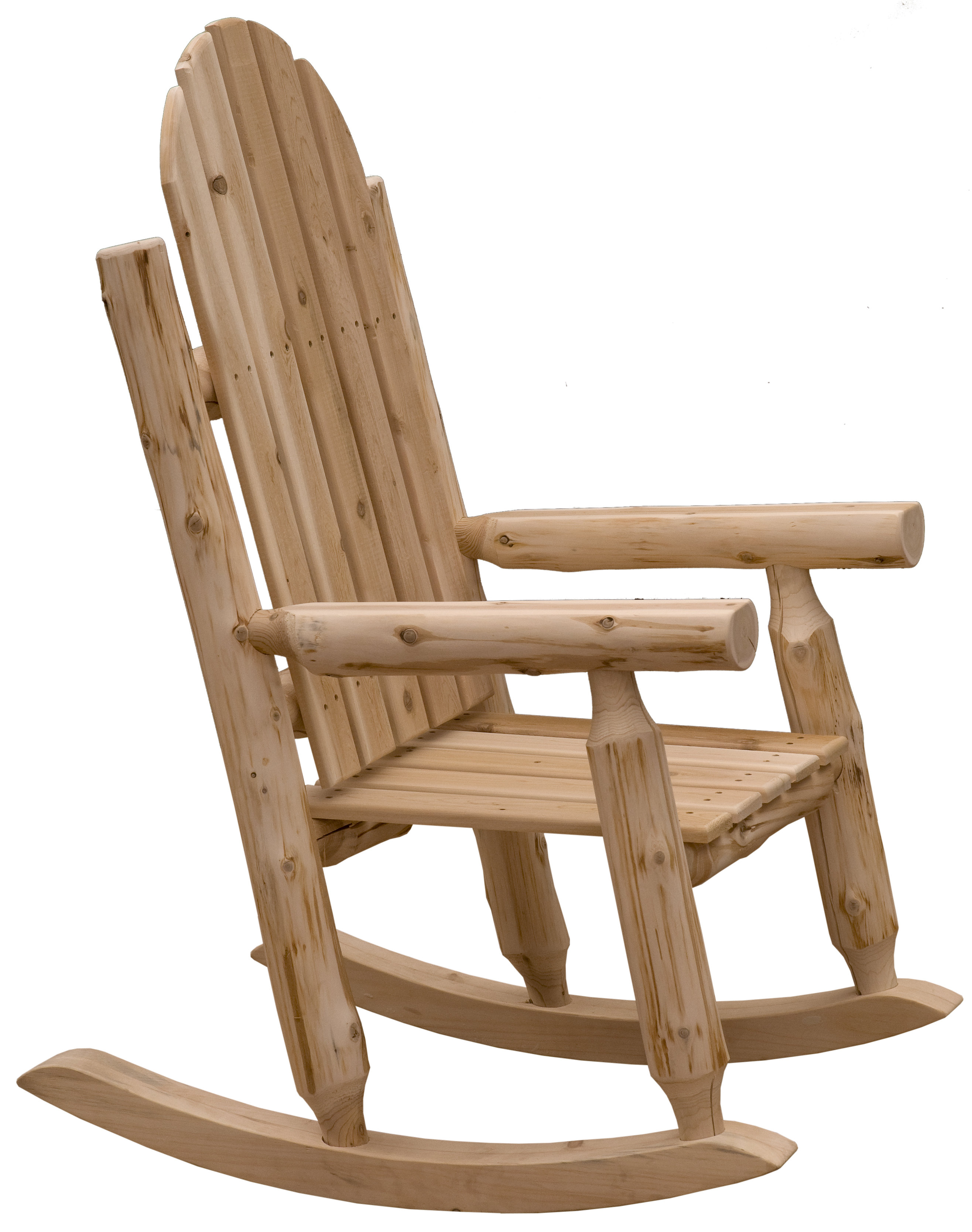 Millwood Pines Mabe Solid Wood Rocking Adirondack Chair & Reviews | Wayfair