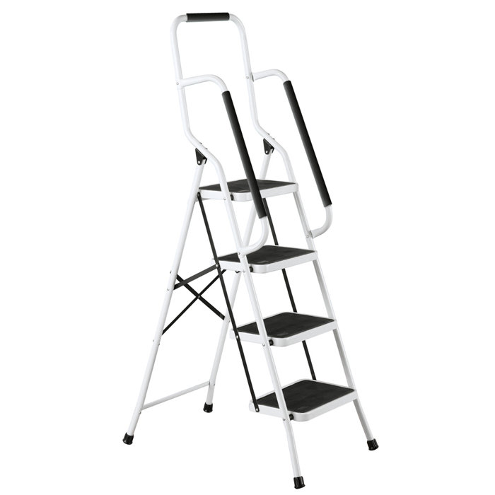 Symple Stuff Didi 20.87" 4 - Step Steel Folding Step Ladder | Wayfair