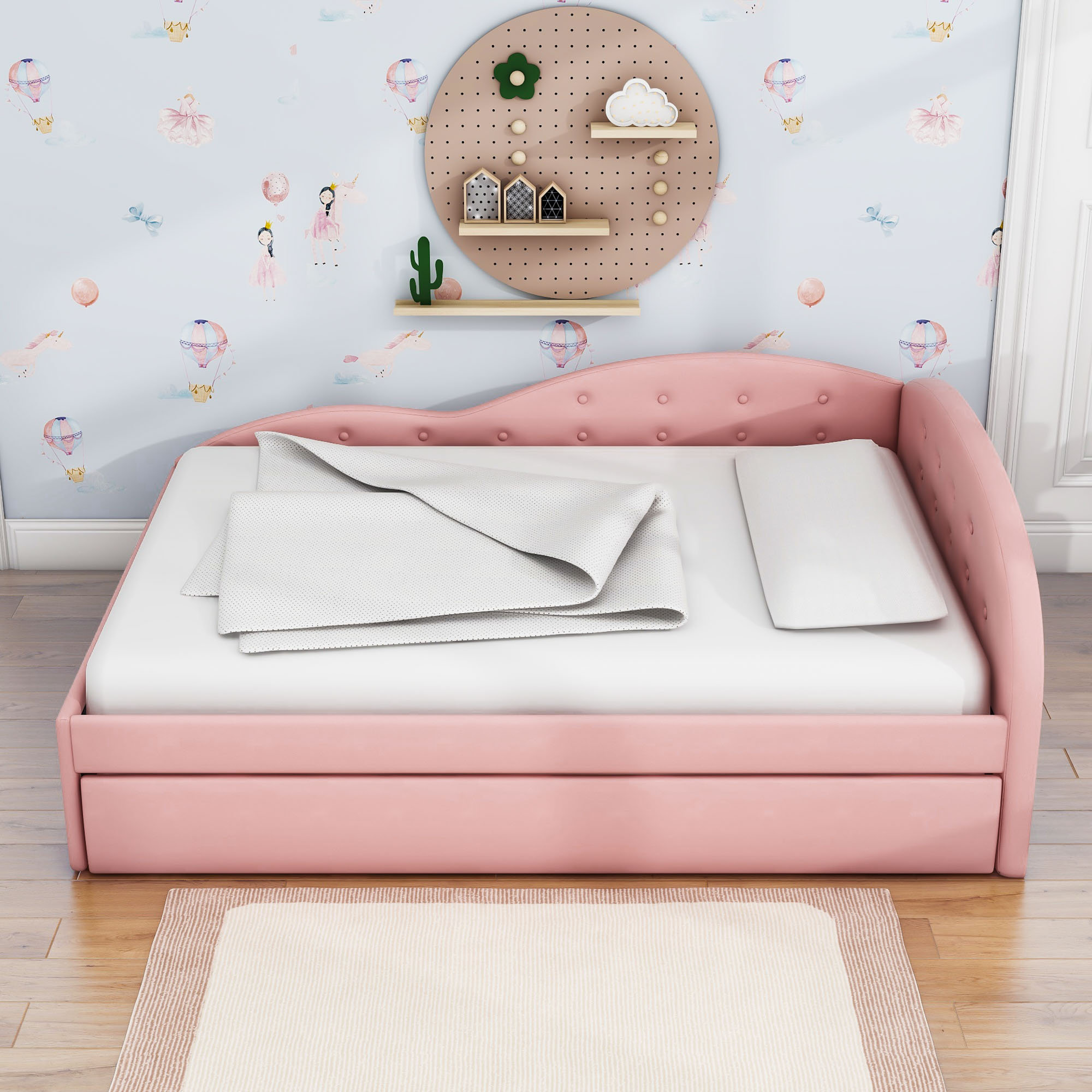 Red Barrel Studio Jacque Upholstered Daybed with Trundle | Wayfair