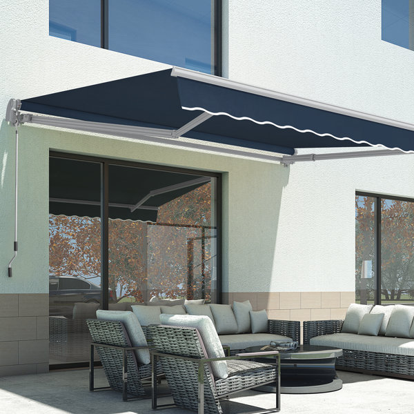 Newacme LLC 10x8 ft. Powered Retractable Patio Awnings, Outdoor ...