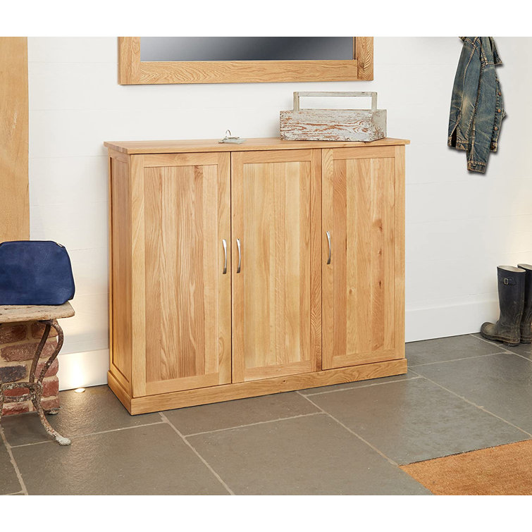 Union Rustic 20 Pair Stackable Solid Wood Shoe Storage Cabinet ...