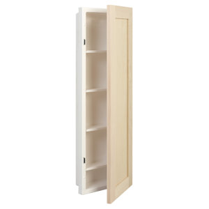 Alcott Hill® Eben 12'' W x 36'' H x 4.375'' D Recessed Bathroom Cabinet ...