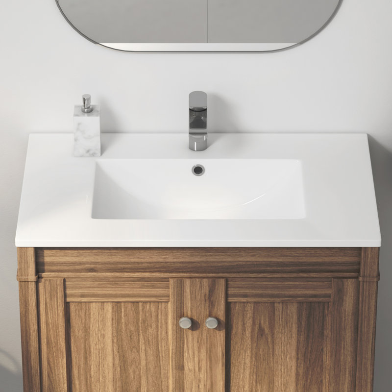 Eridanus Tucson 30" W x 18.25" D Vitreous China Single Vanity Top Sink ...