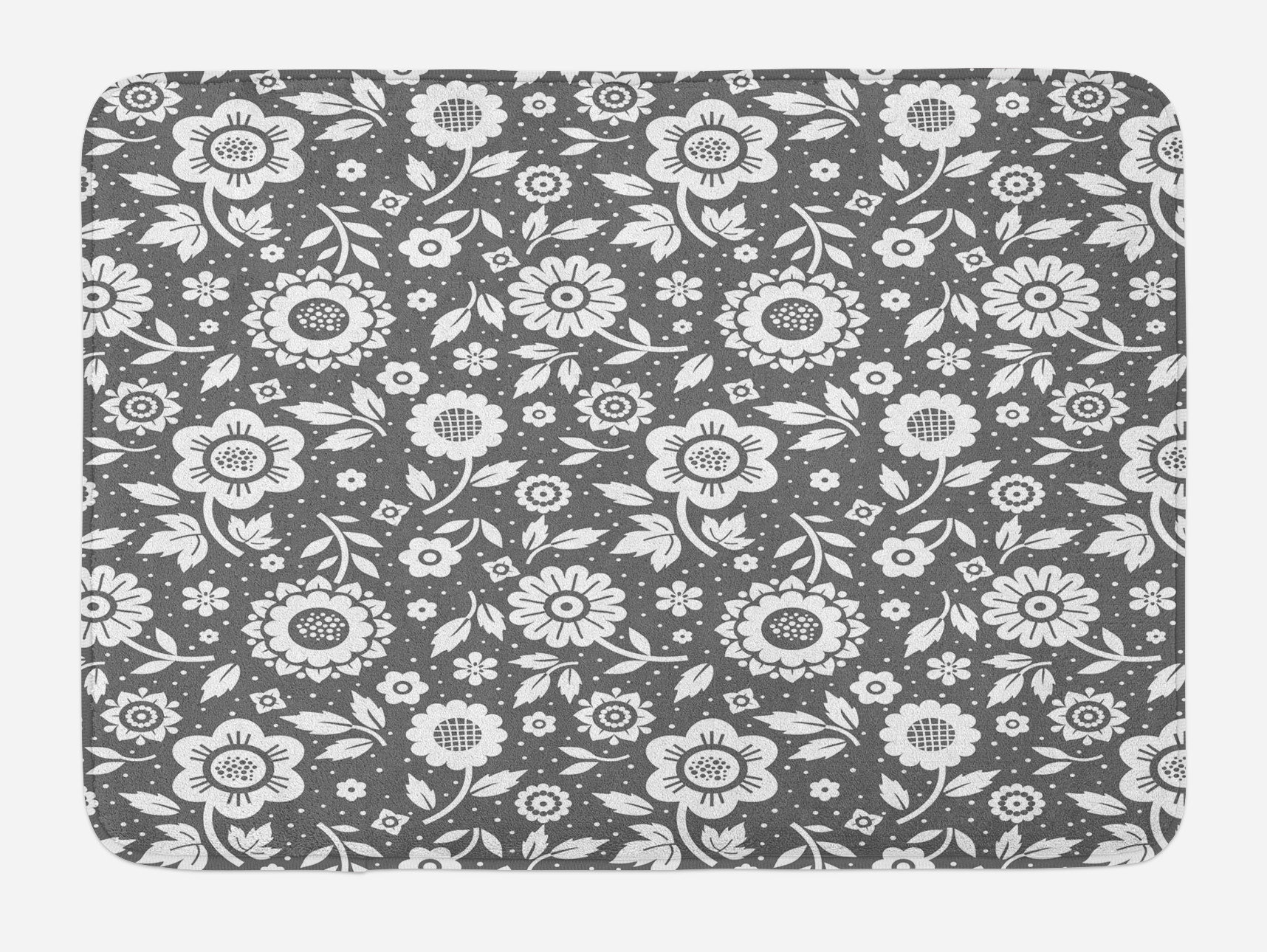 Ambesonne Floral Bath Mat | Wayfair