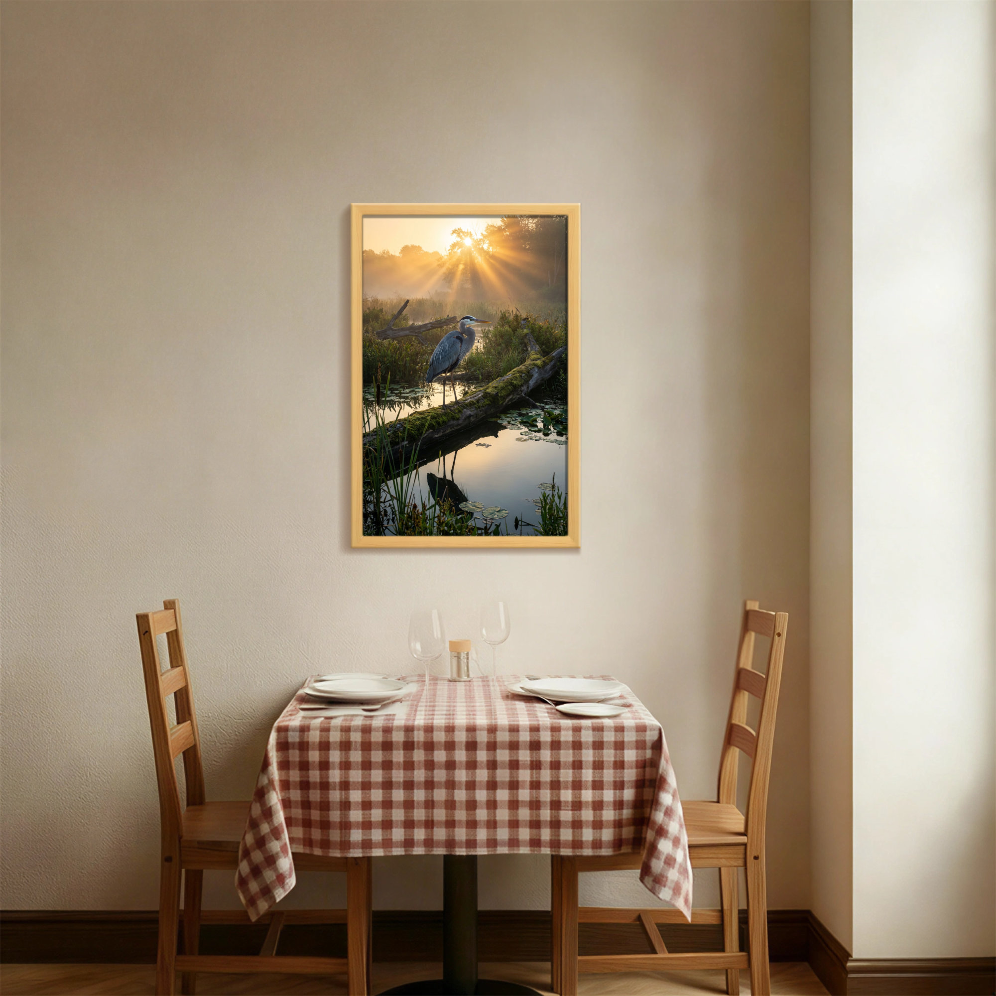 Winston Porter Animals Sunrise Heron Marsh Reflection Nature Peaceful ...