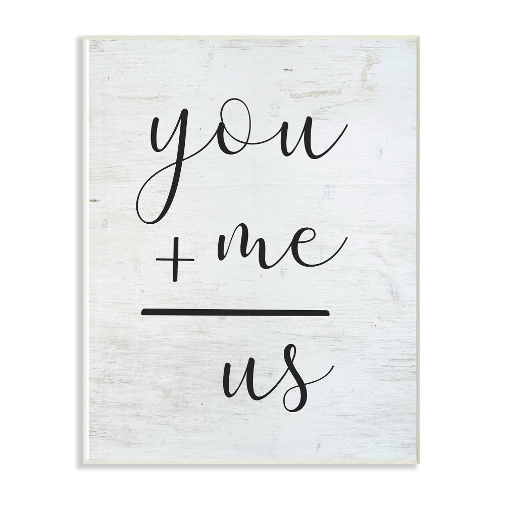 Ebern Designs You Plus Me by Lettered and Lined - Textual Art Print ...