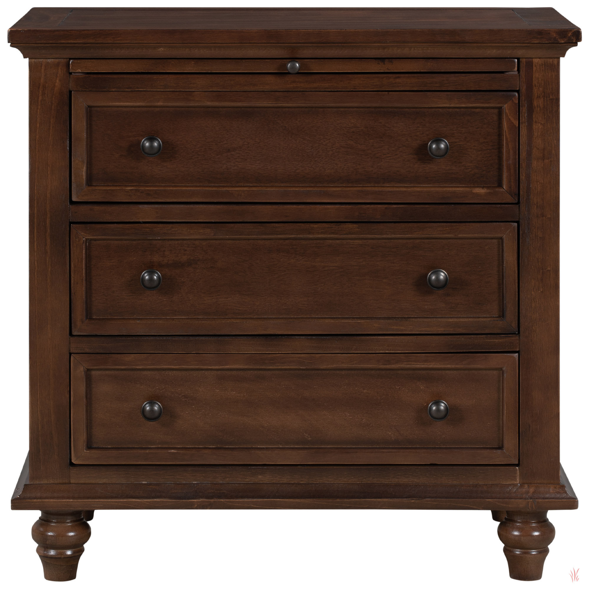 Darby Home Co 3-Drawer Storage Wood Cabinet, End Table With Pull Out ...