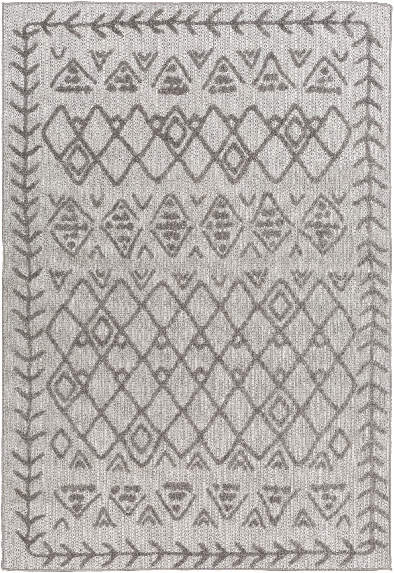 Union Rustic Hosteen Oriental Taupe Indoor/Outdoor Area Rug | Wayfair