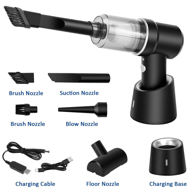 SSAWCASA 2 In 1 Cordless Mini Vacuum Cleaner With Charging Base ...