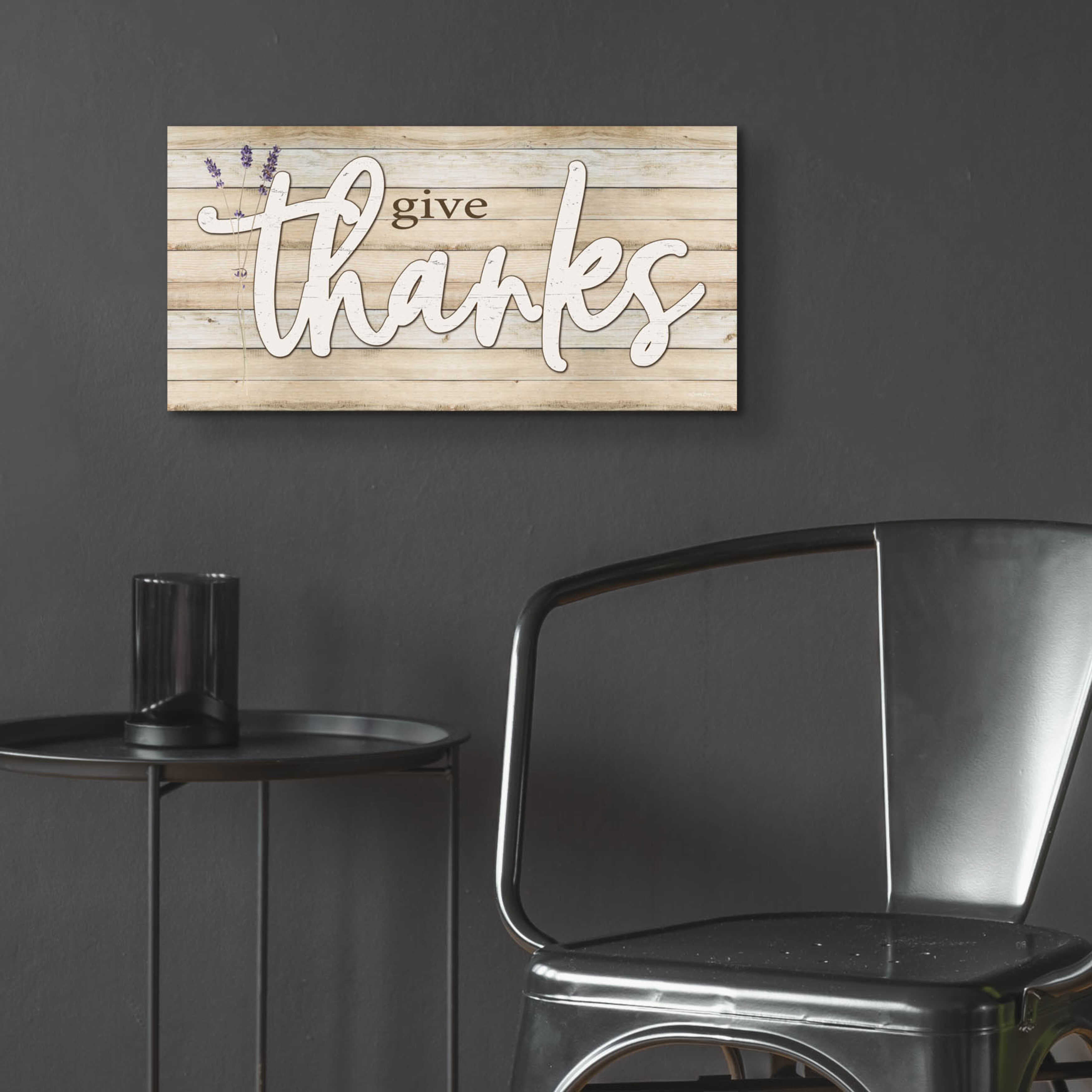 August Grove® 'Give Thanks' by Susie Boyer, Acrylic Glass Wall Art ...