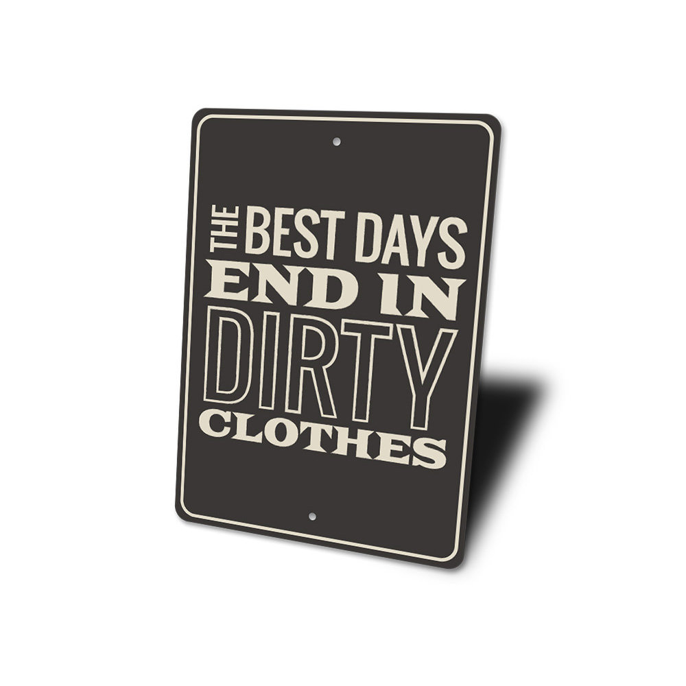 Lizton Sign Shop, Inc Dirty Clothes Aluminum Sign | Wayfair
