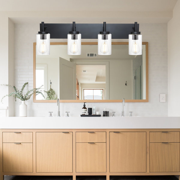 Breakwater Bay 4 Light Chrome Wall Light, Bathroom Over Mirror Light ...
