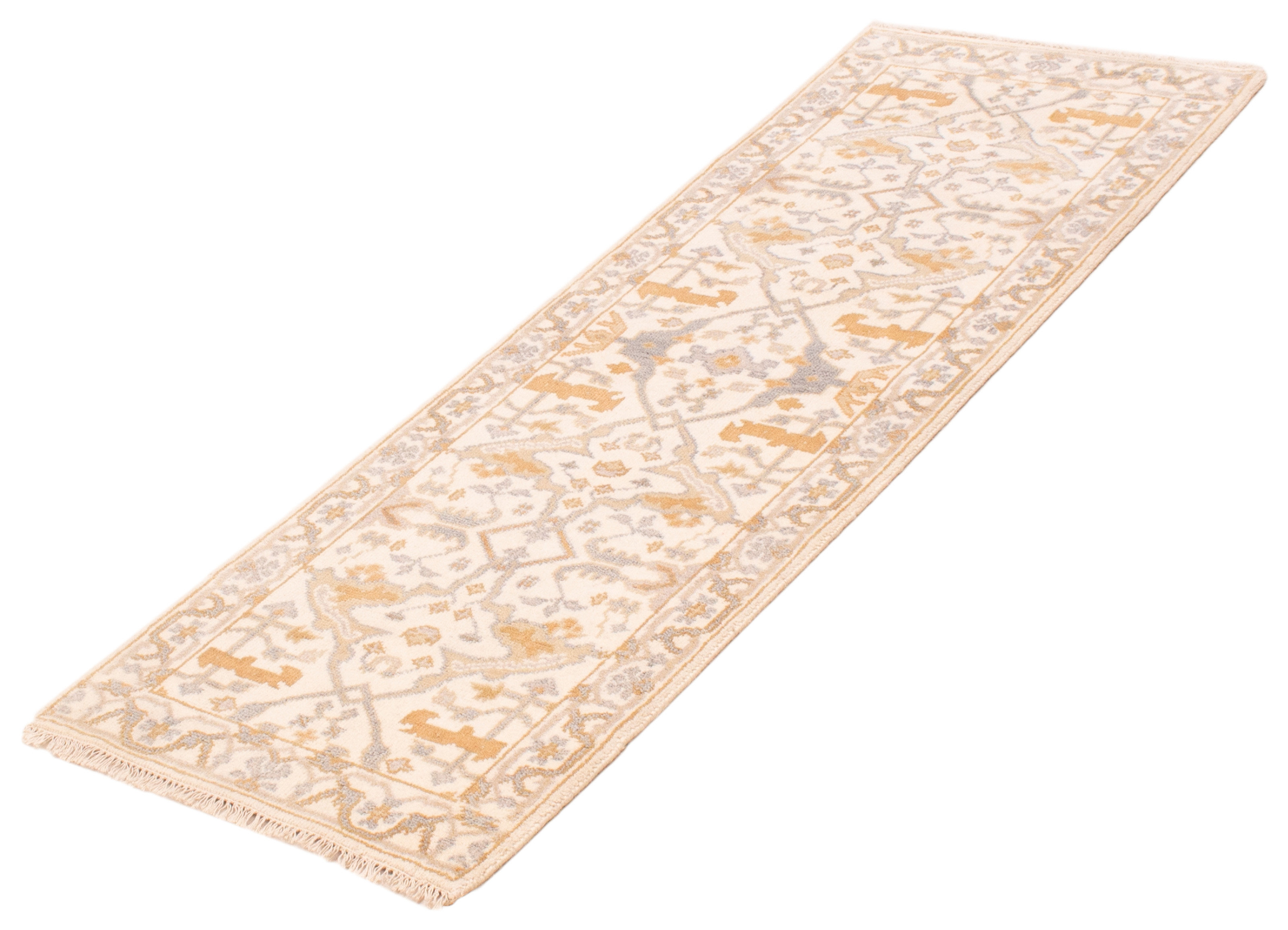 Isabelline Aran One-of-a-Kind 2'8" x 7'10" Area Rug in Cream | Wayfair