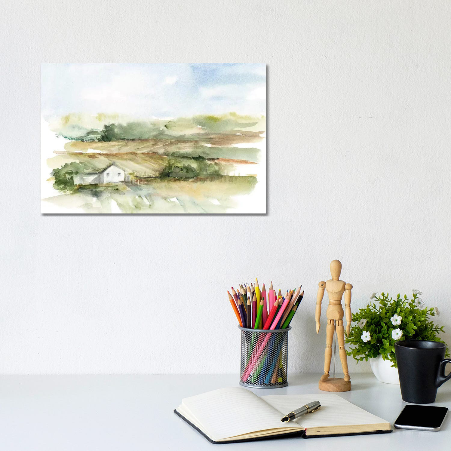 East Urban Home Rural Plein Air V by Ethan Harper - Painting Print ...