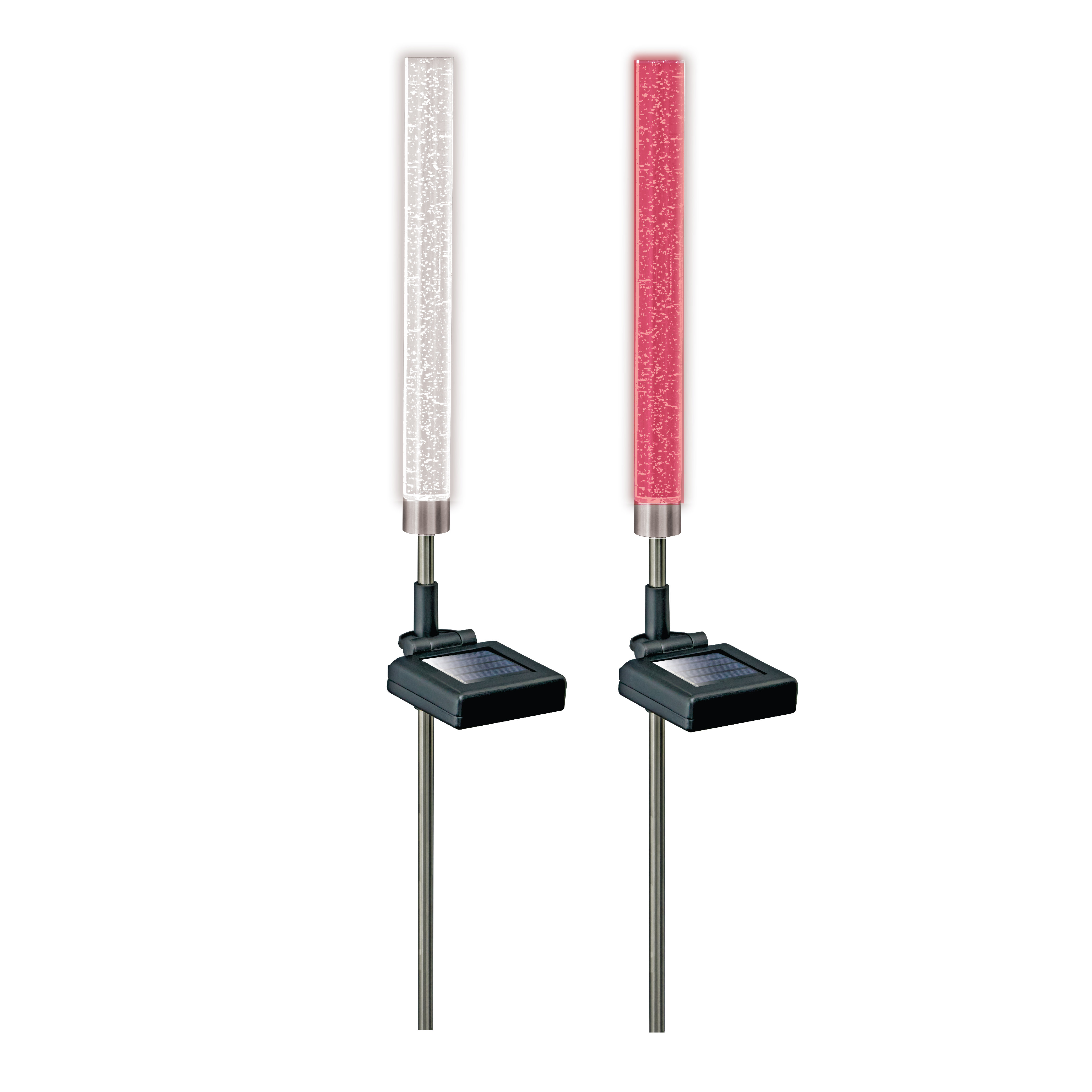 Bell + Howell White Solar Powered Integrated LED Pathway Light Pack ...