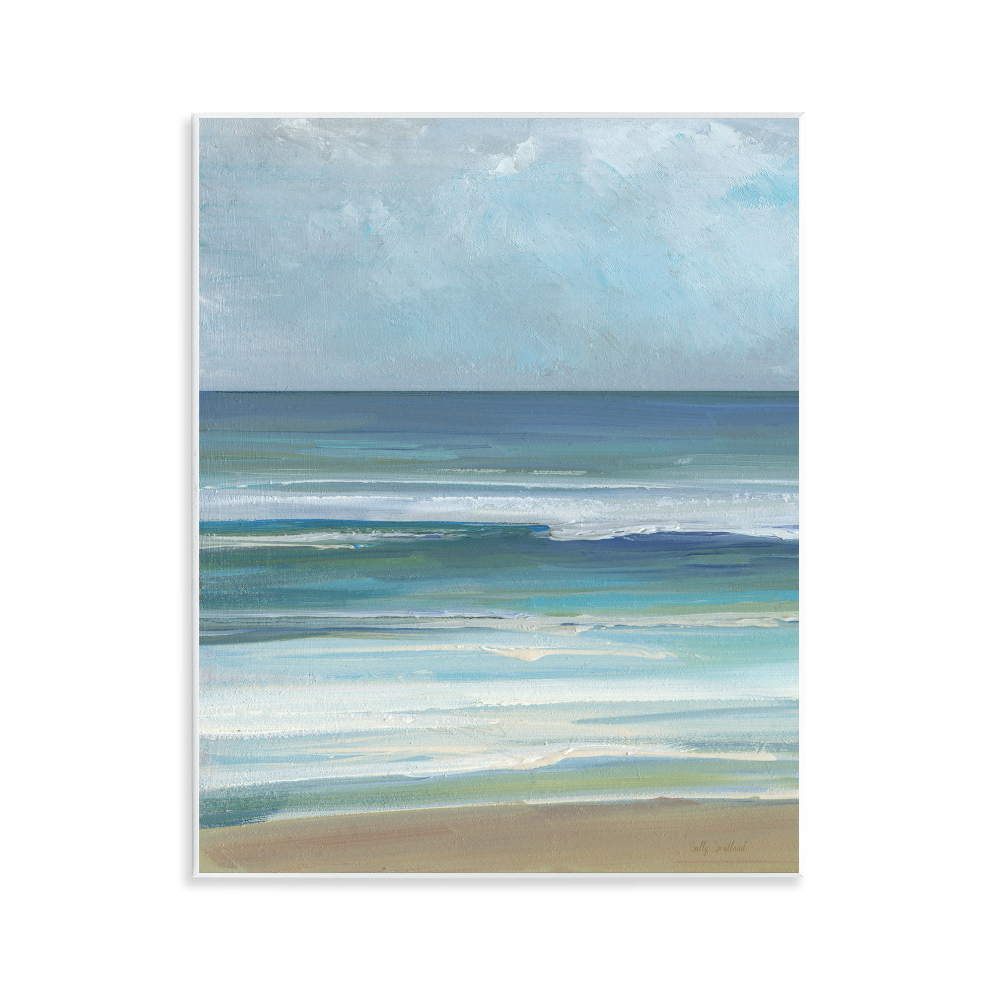 Highland Dunes Calming Beach Wave Visage Wall Plaque, design by Sally ...