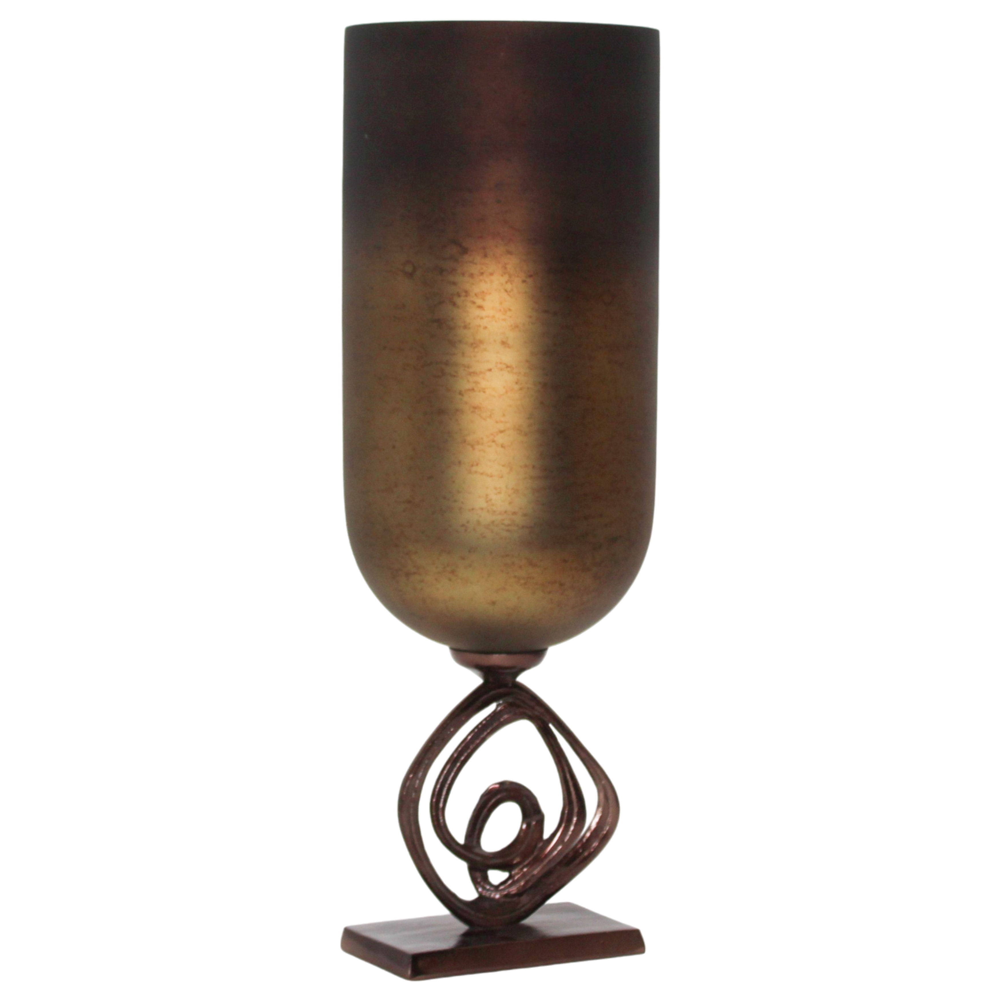 Brayden Studio® 24" Geanna Large Urn With Metal Stand | Wayfair