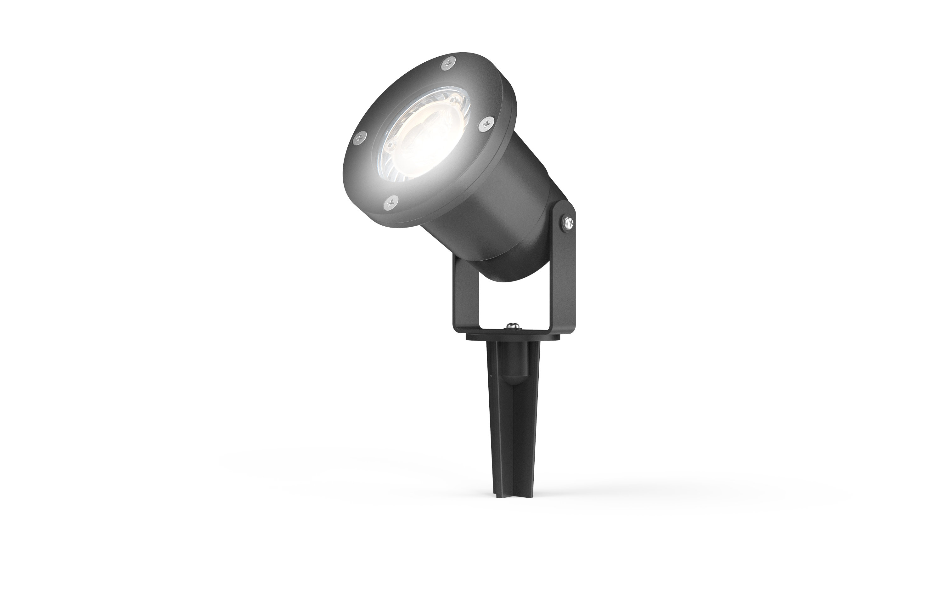 4lite Outdoor Spike Light (Graphite) IP65 Rated Garden Single Spot ...