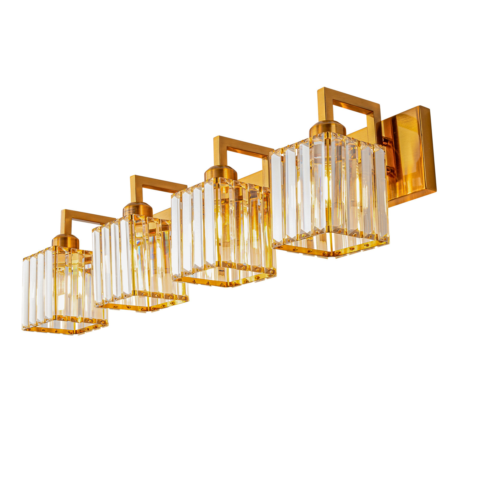 Mercer41 Crystal Bathroom Vanity Light Dimmable Modern Vanity Lighting ...