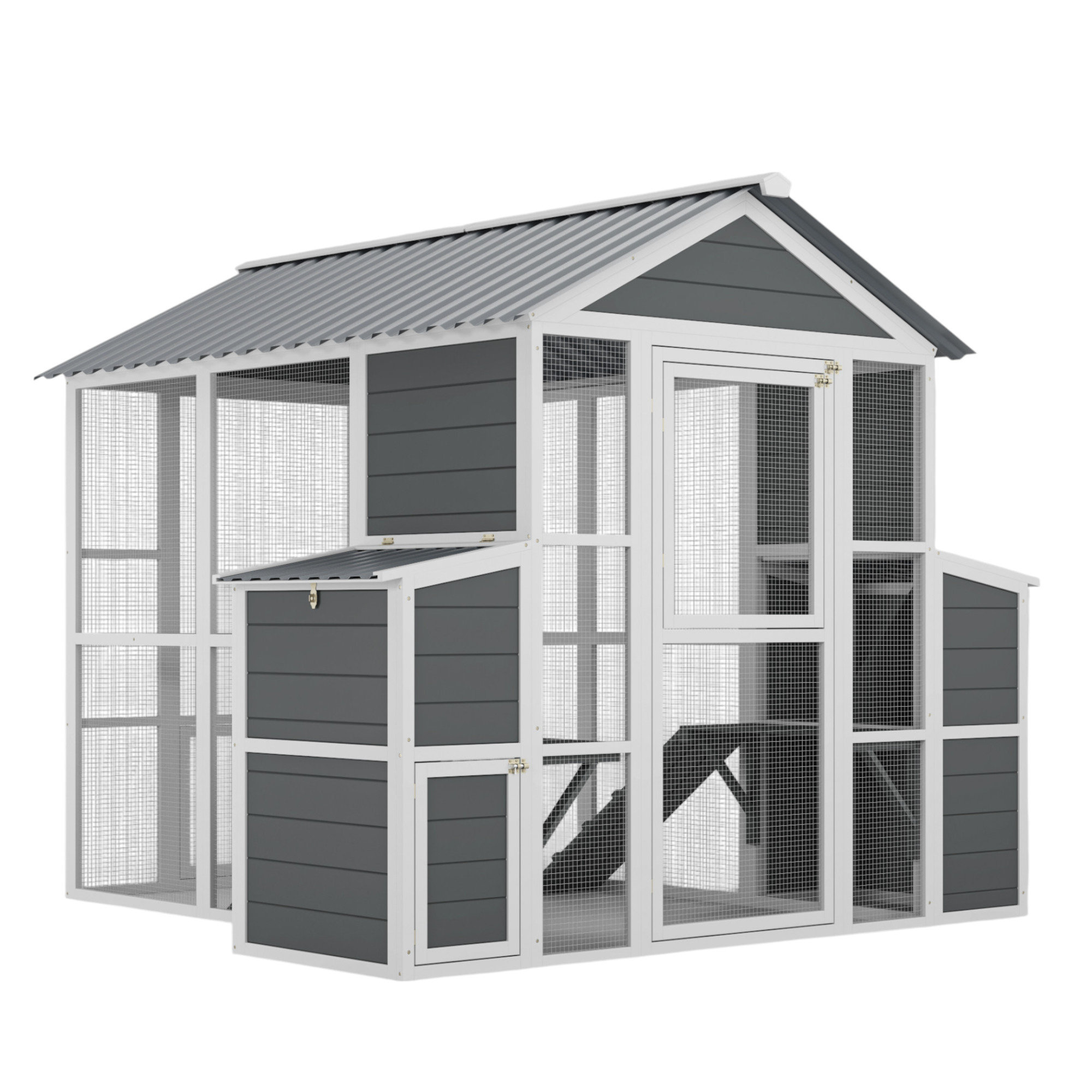One Allium Way Large Chicken Coops For 6-10 Chickens Outdoor, 45 Square ...