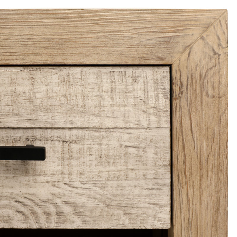 Dovetail Furniture Roux Single Drawer Pine Wood Nightstand | Perigold