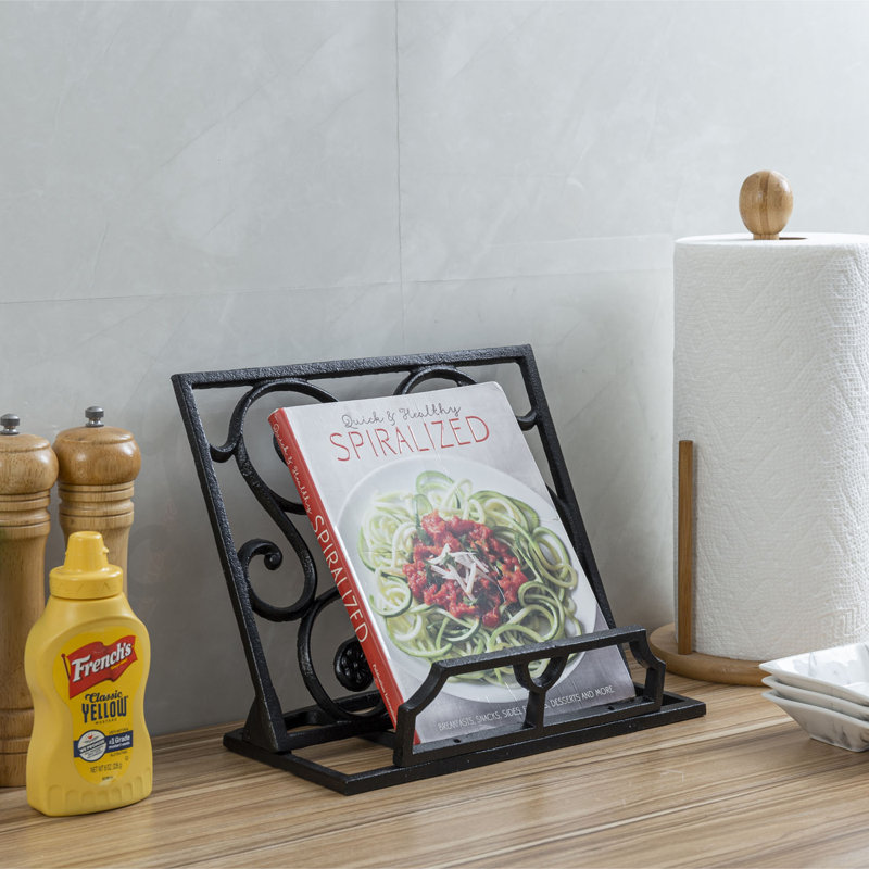 MyGift Cast Iron Counter Book Stand | Wayfair