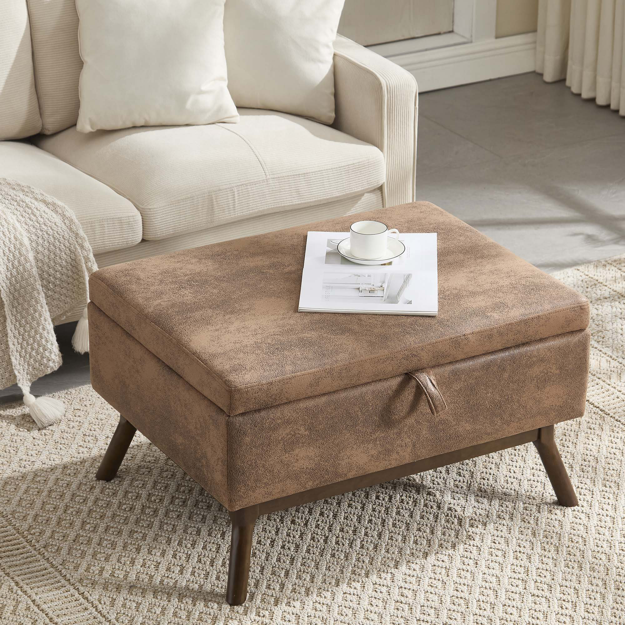 Corrigan Studio Storage Coffee Table,Ottoman - Wayfair Canada