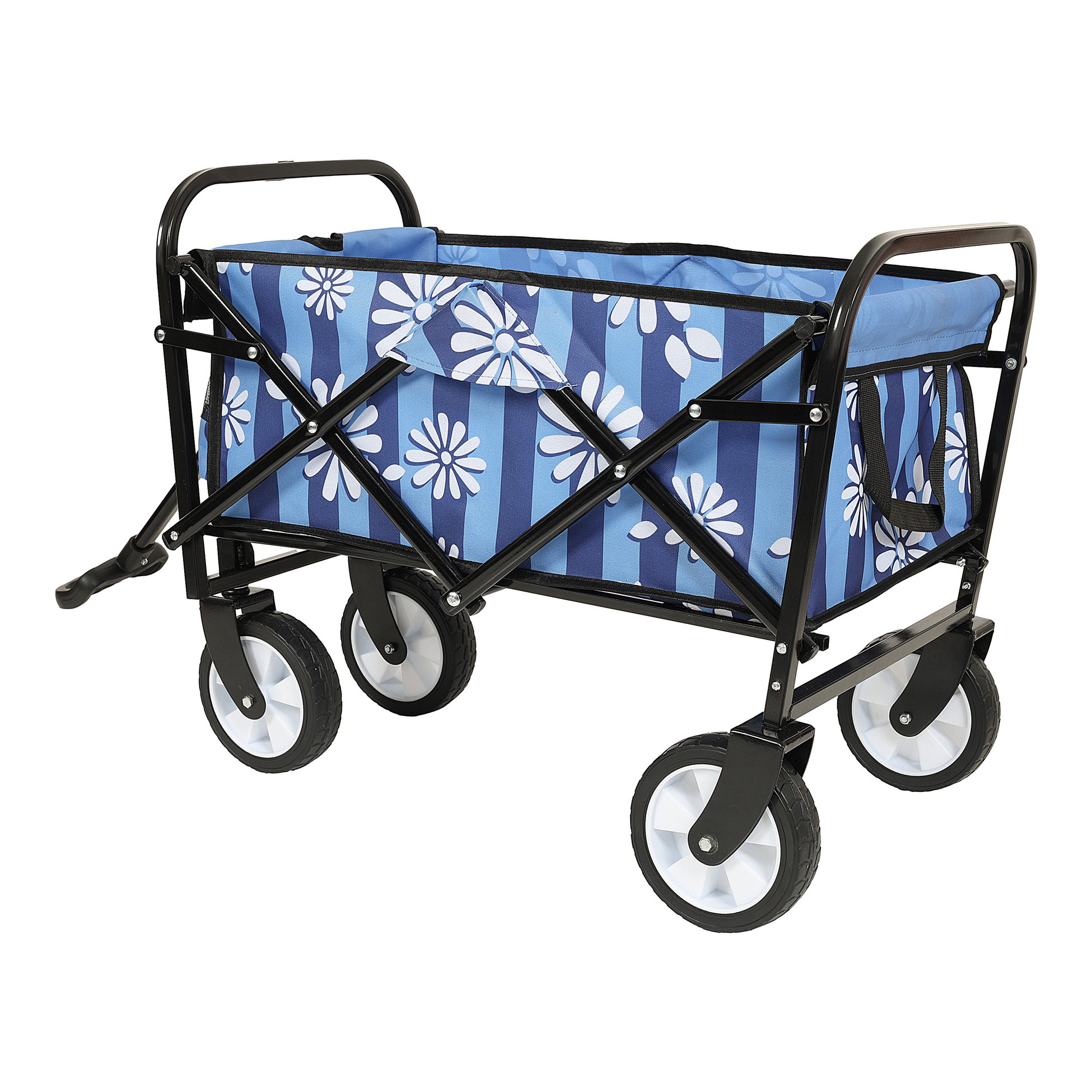 buthreing Minimeetall Colorful Collapsible Foldable Wagon Cart With ...