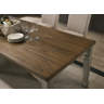 Ivy Bronx Breda Antique Gray And Dark Oak Finished Wood Dining Table ...