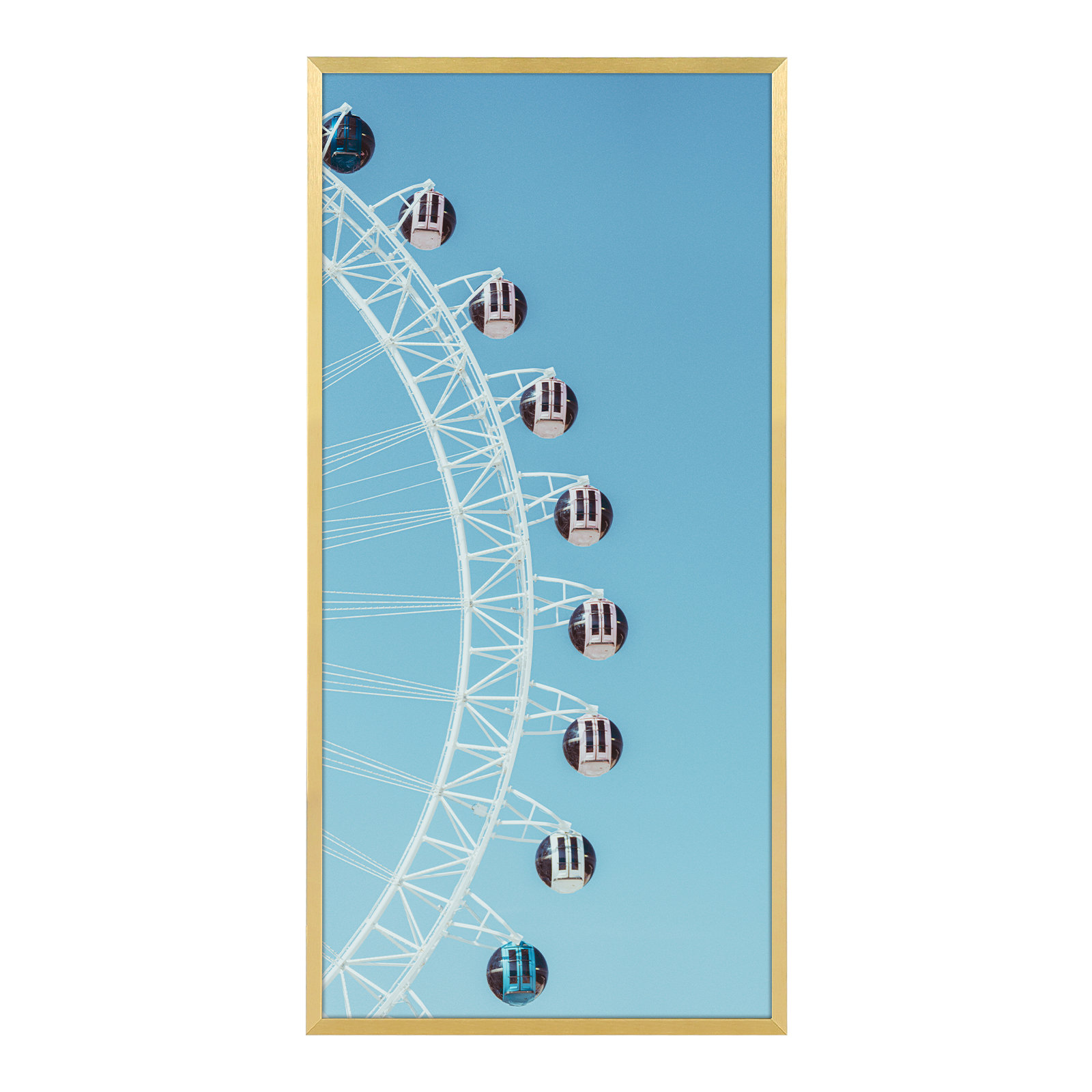 Bungalow Rose Marqual Poster Picture Frame 11x22, Metal Newspaper Frame ...