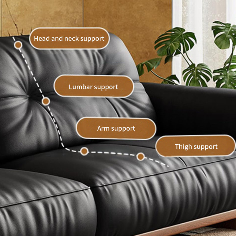 hennahome Mid-century modern small-sized straight-row sofa | Wayfair