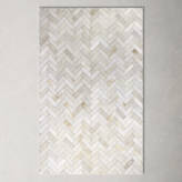 AllModern Marsha Handmade Cowhide Leather Ash Rug & Reviews | Wayfair