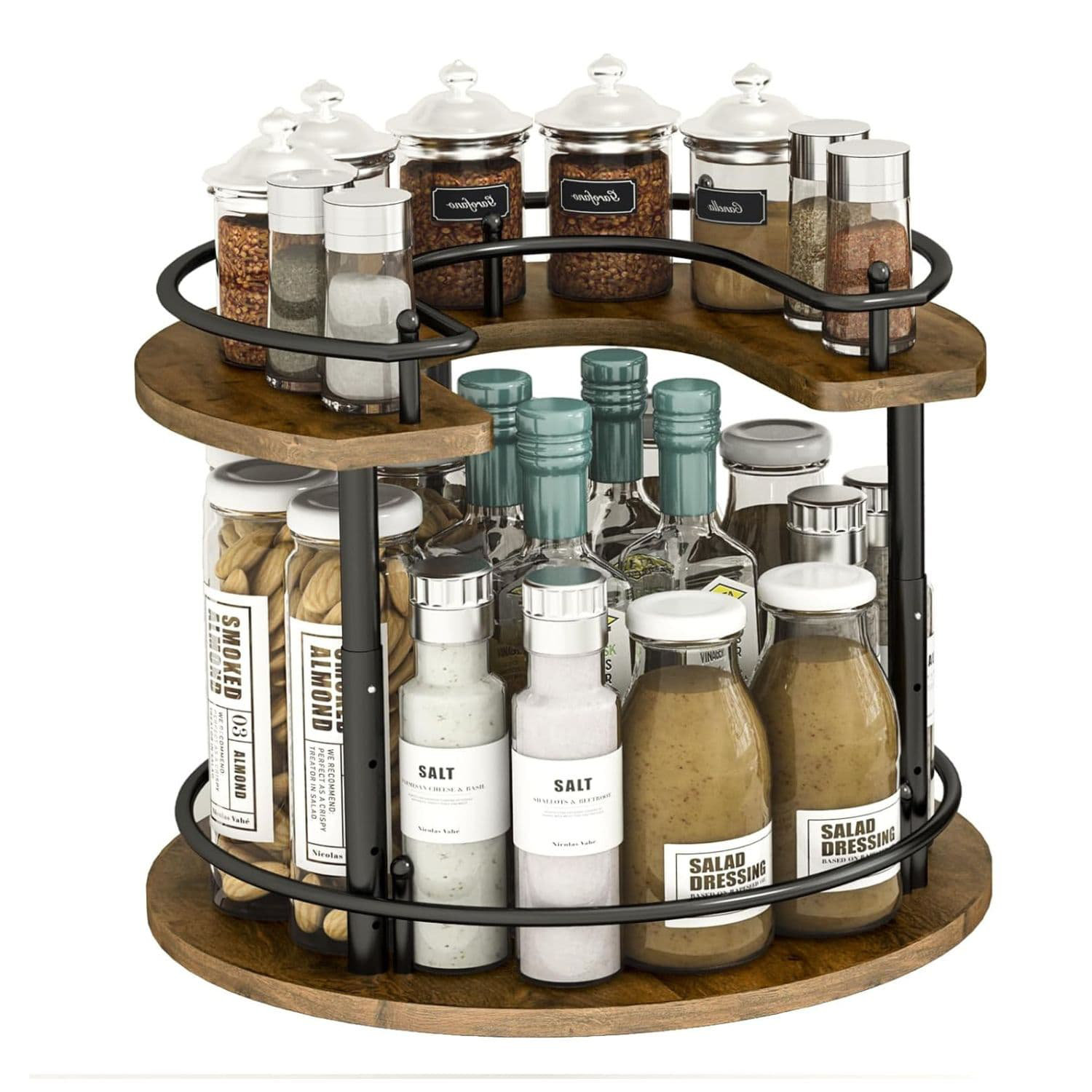 17 Stories 2-Tier Spinning Spice Rack - Wayfair Canada