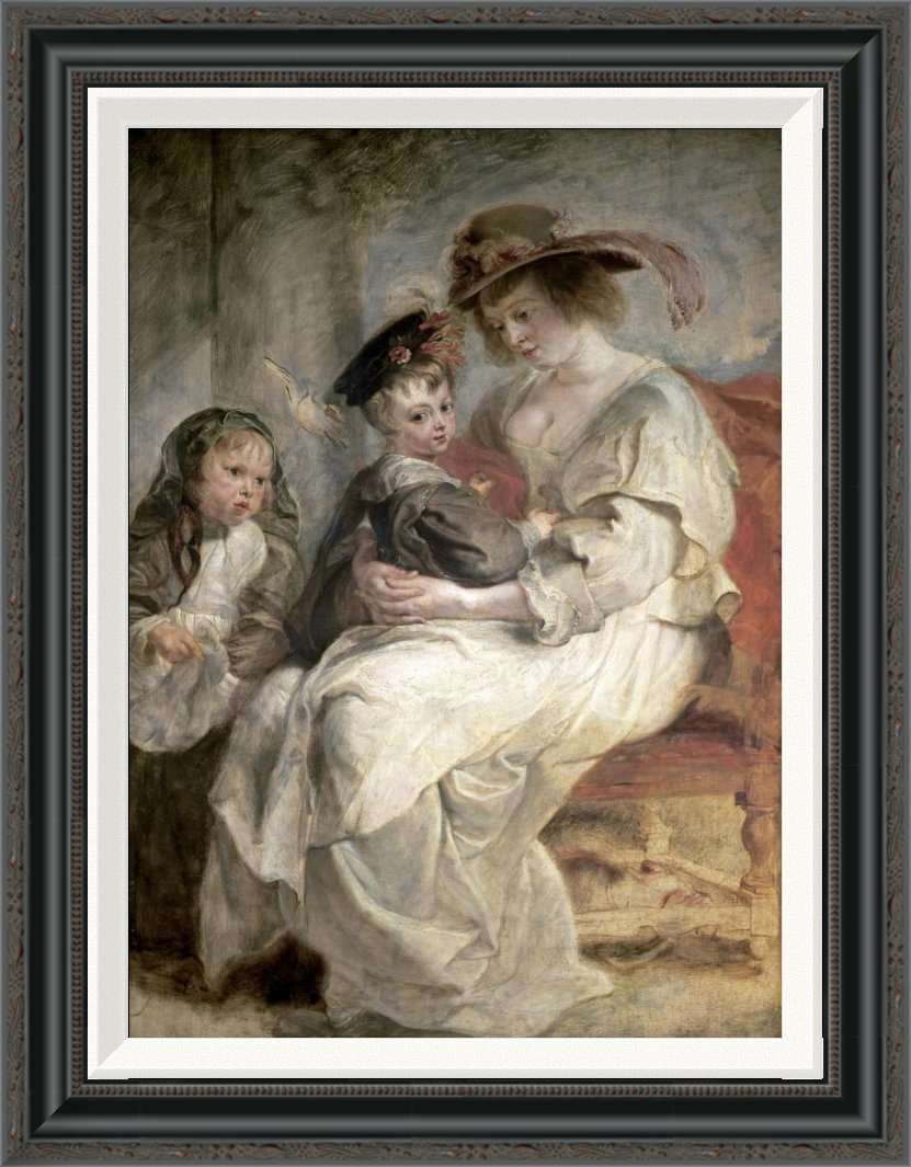 Vault W Artwork " Helena Fourment And Her Children, Claire-Jeanne And ...